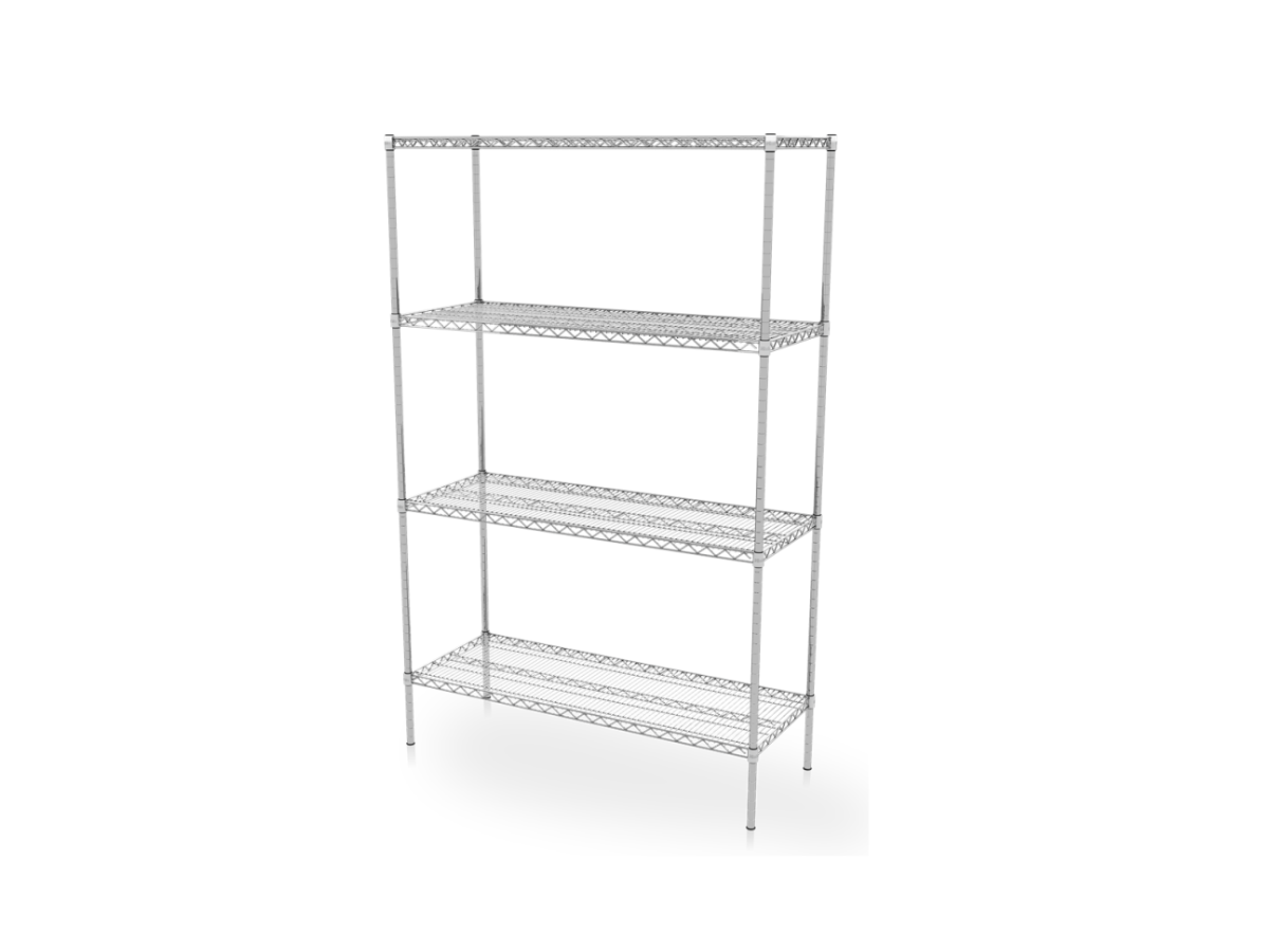 Nimble Static Wire Shelving Unit 4 Shelves – HospEquip