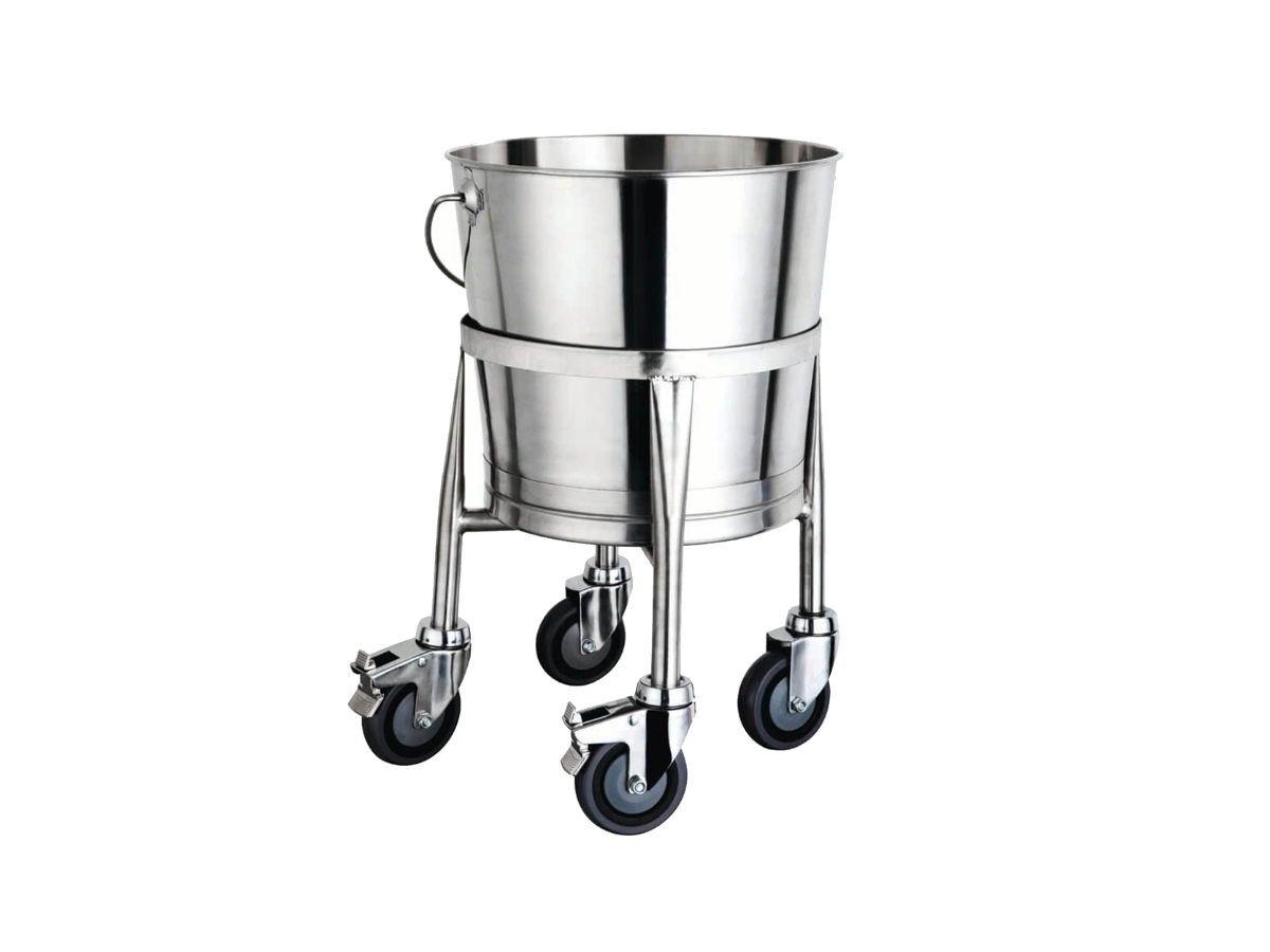 Nimble Stainless Steel Kick Bucket – HospEquip