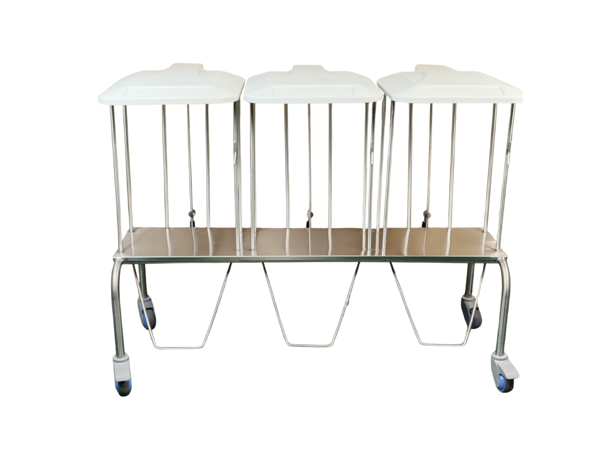 Nimble Linen Skip With OHS shelf and Foot Operated Lid – HospEquip