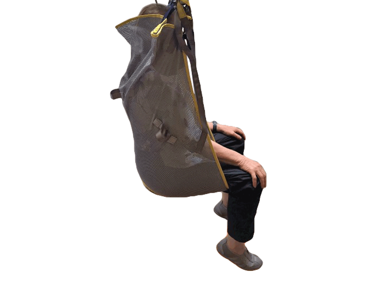 Lift Assist Universal Mesh Sling with Head Support – HospEquip