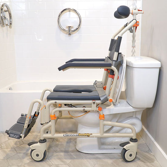 ShowerBuddy Roll-in Tilt Shower Commode – HospEquip