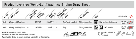 WendyLett4Way Inco Sliding Draw Sheet – HospEquip